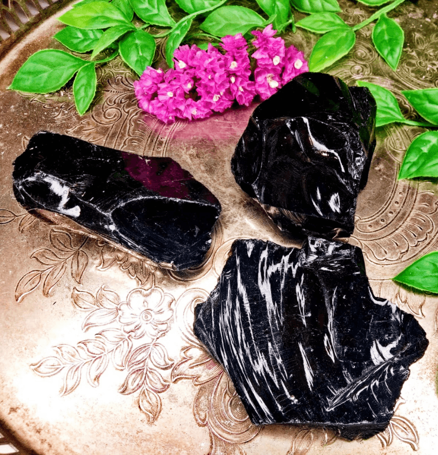 Raw Black Obsidian: The Mirror Stone – Spirit and Stardust